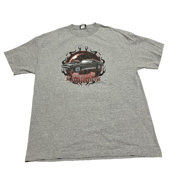 Shirts | Vintage Mens Xl Speed Lightning Hot Rod Car Tshirt | Poshmark